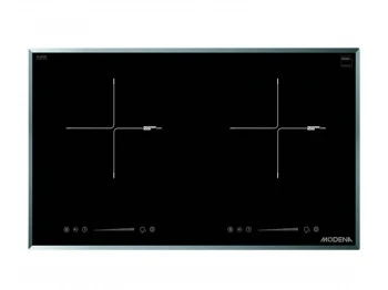 MODENA BUILT IN HYBRID HOB ELECTRIC 2 BURNER BLACK